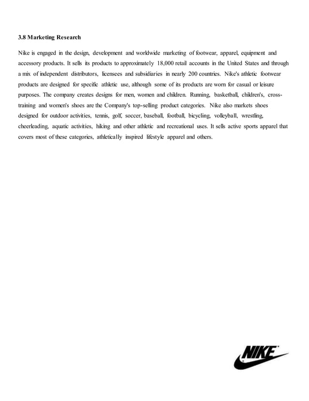Assignment on Marketing Plan of Nike shoes | DOCX