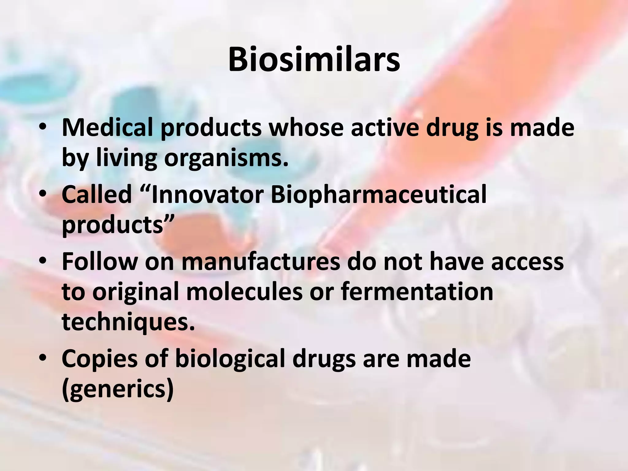 Biopharmaceutical Products, GMP, Manufacturing Facilities for ...