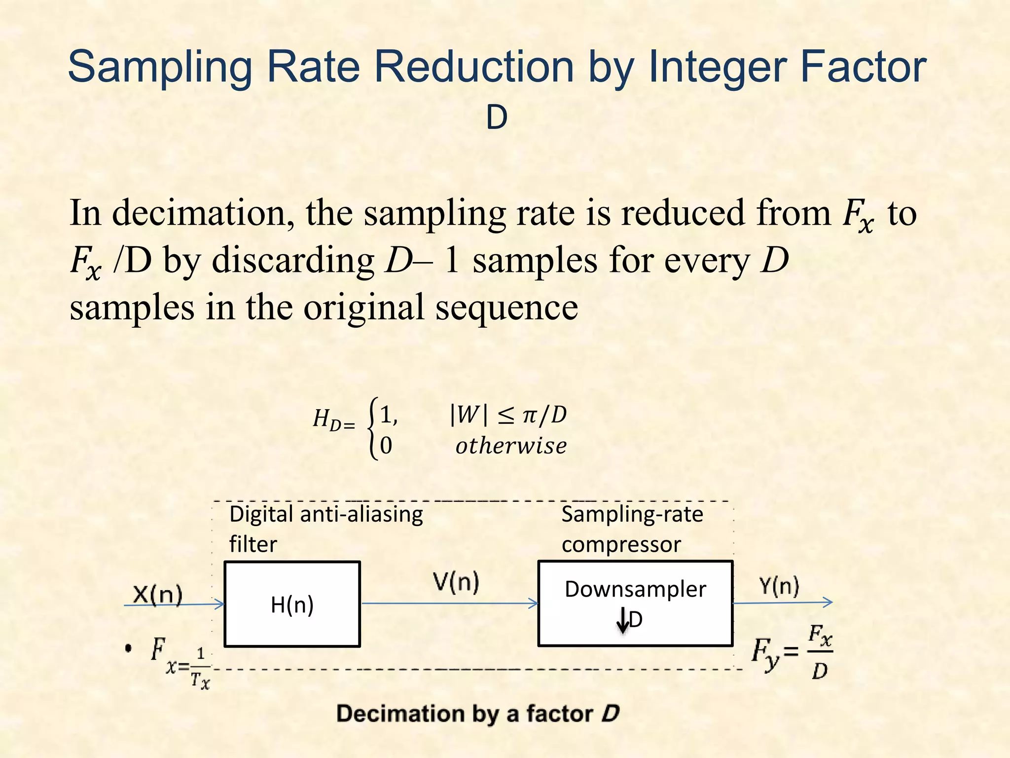 Multirate DSP | PPTX