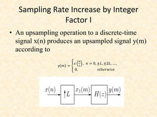 Multirate DSP | PPTX | Digital Audio | Computer Software and Applications