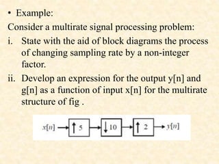 Multirate DSP | PPTX