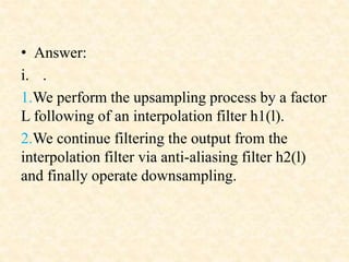 Multirate DSP | PPTX