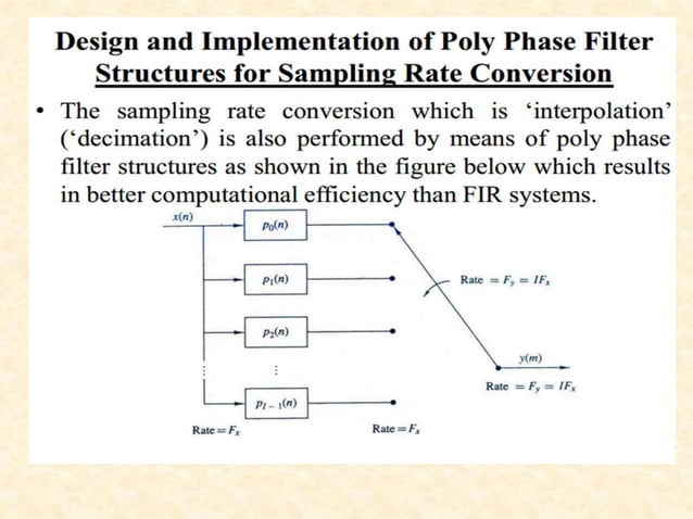 Multirate Dsp Ppt