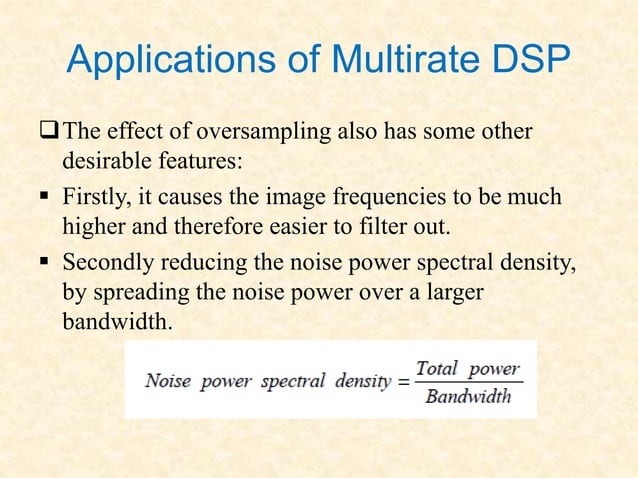Multirate DSP | PPTX | Digital Audio | Computer Software and Applications