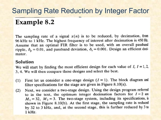 Multirate Dsp Ppt