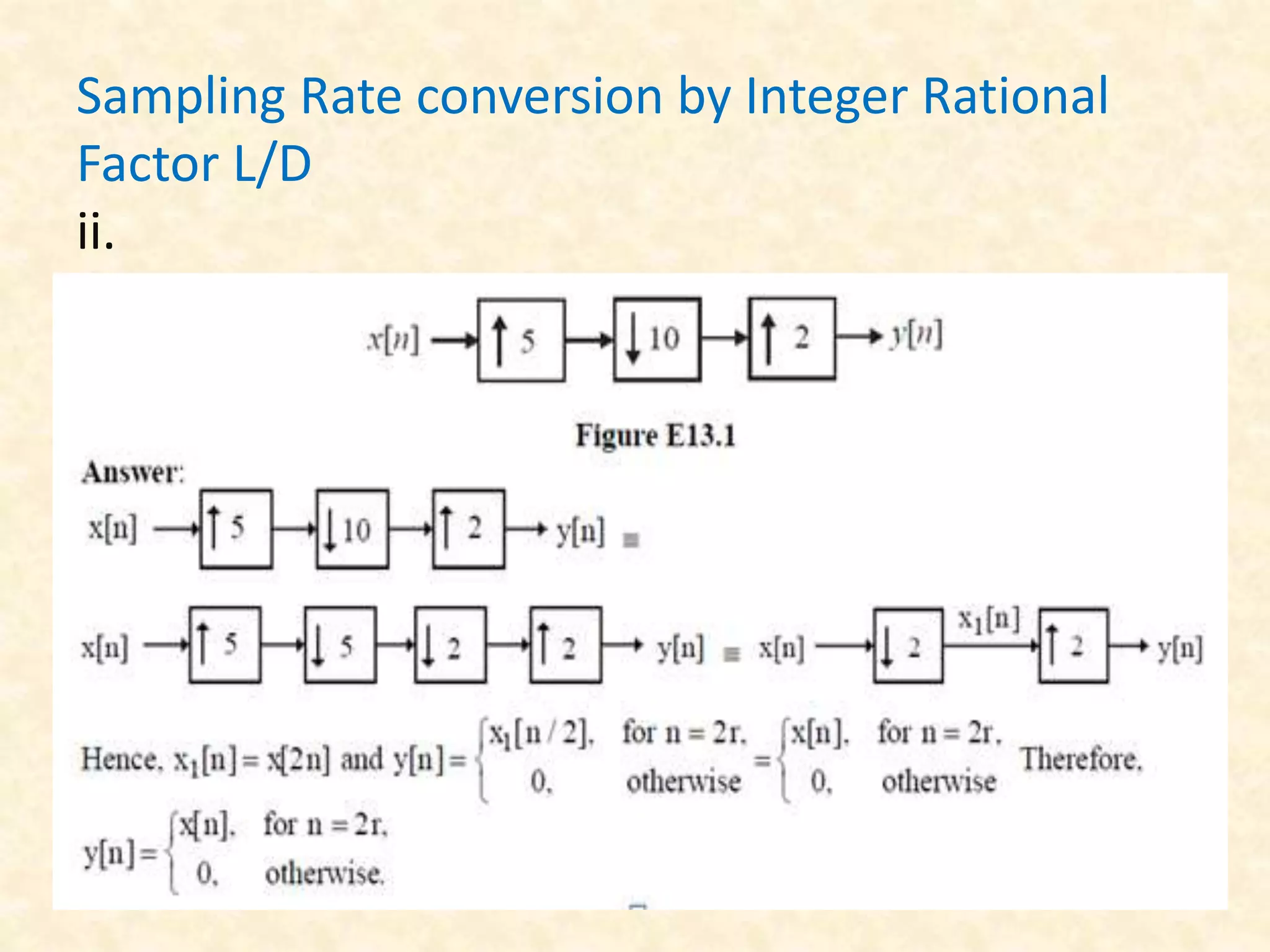 Multirate DSP | PPTX