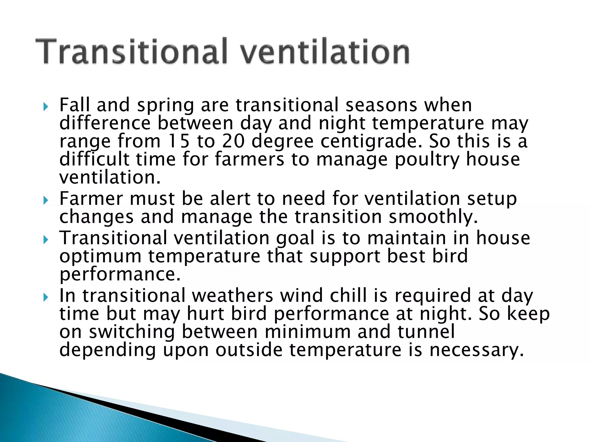 Management of Poultry House Ventilation by Dr.Muhammad Ashiq Toor | PPTX