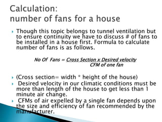 Management of Poultry House Ventilation by Dr.Muhammad Ashiq Toor | PPTX