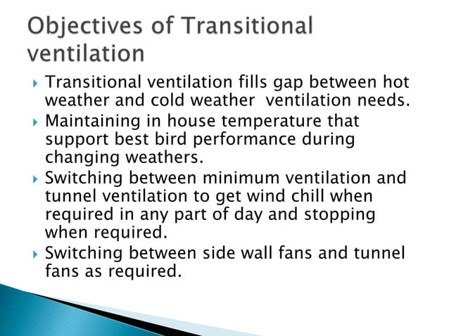 Management of Poultry House Ventilation by Dr.Muhammad Ashiq Toor ...