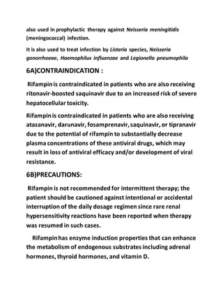 DRUGS USED IN TUBERCULOSIS | PDF