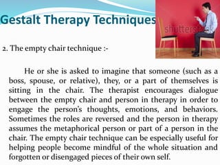 Example Of Empty Chair Technique