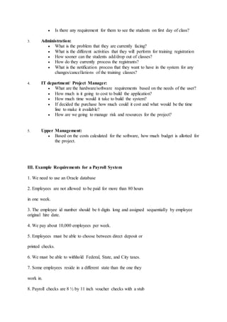 CaseStudy - Business Analyst Project Objectives | DOCX