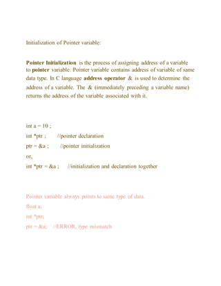string , pointer | DOCX