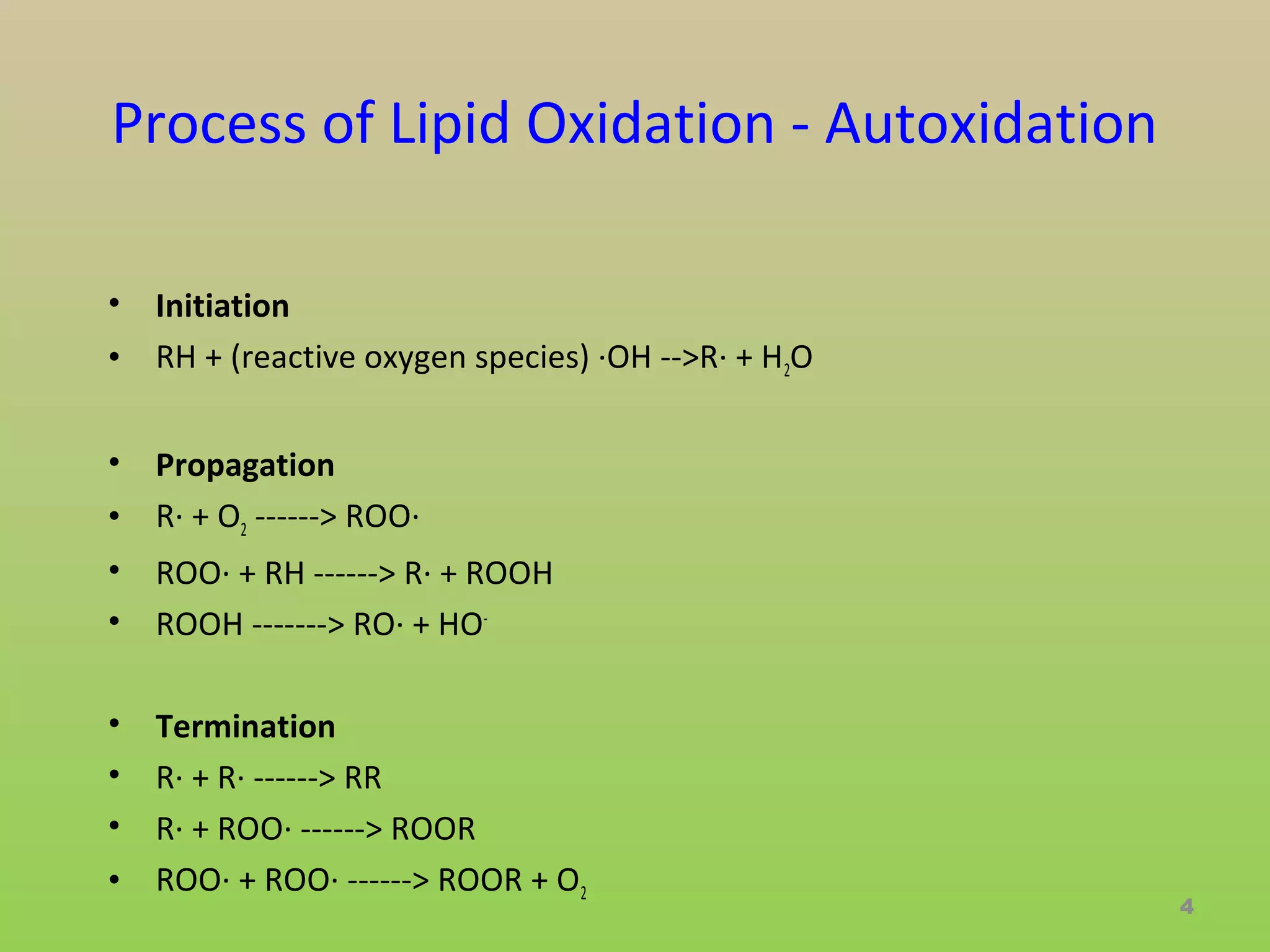 lipid oxidation | PPT