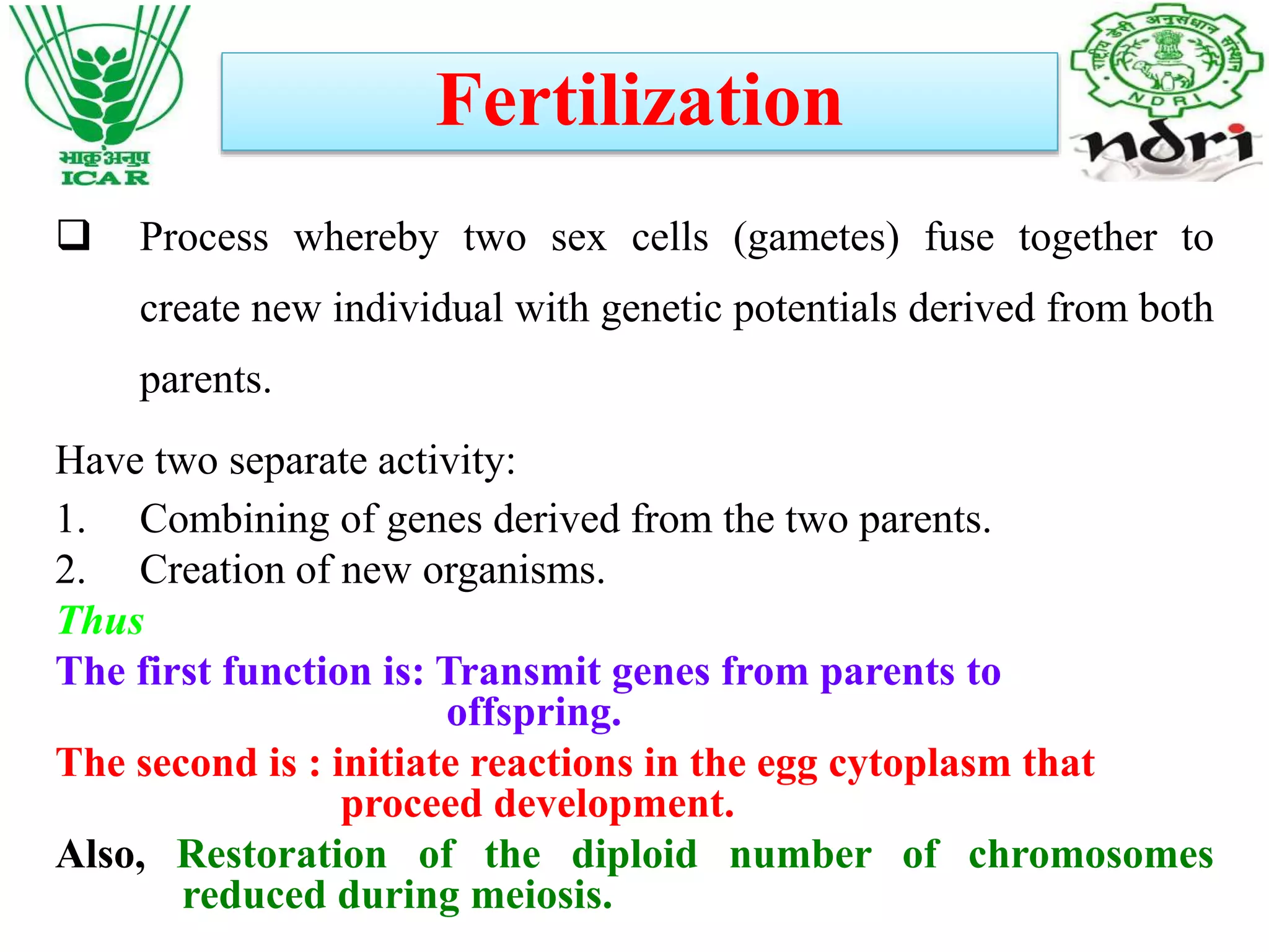 Early Embryonic development in farm animals | PPTX