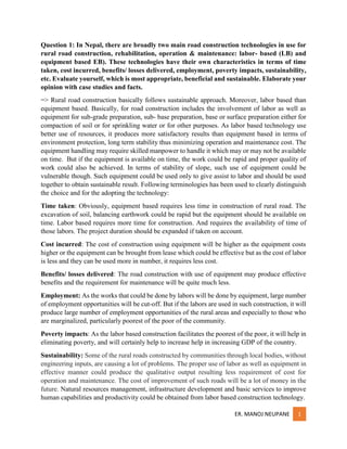 Why Labor Based Technology in Nepal | PDF