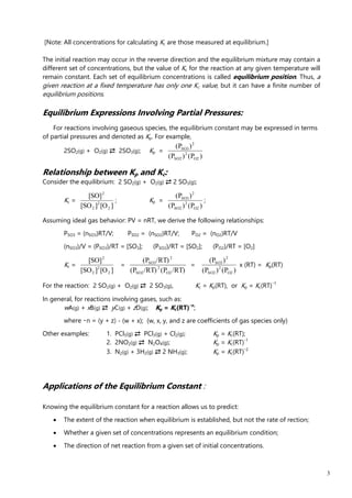 Chemical Equilibrium | PDF