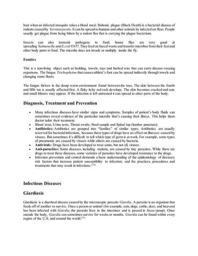 Assignment on Infectious Diseases | DOCX