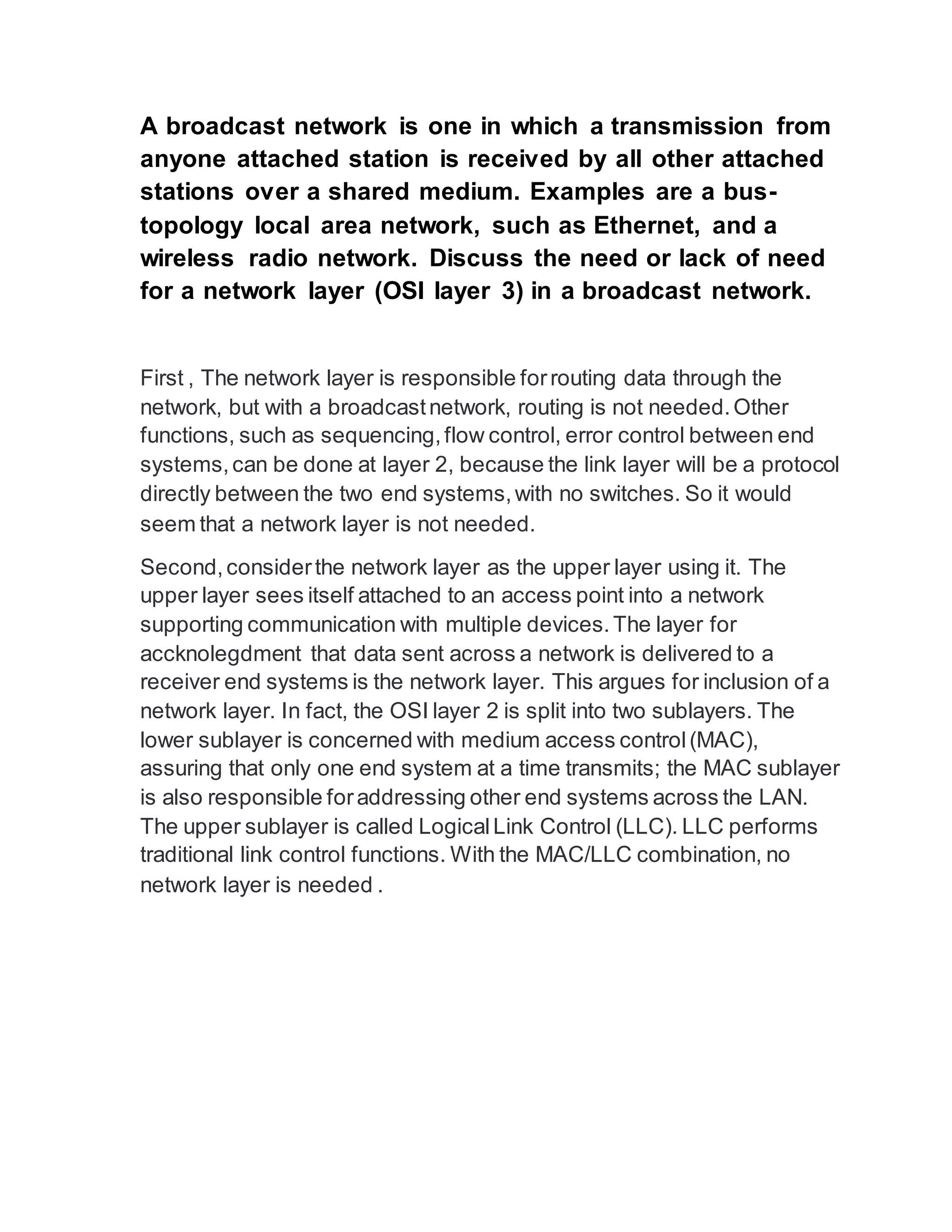 Data Communication Assignment | DOCX