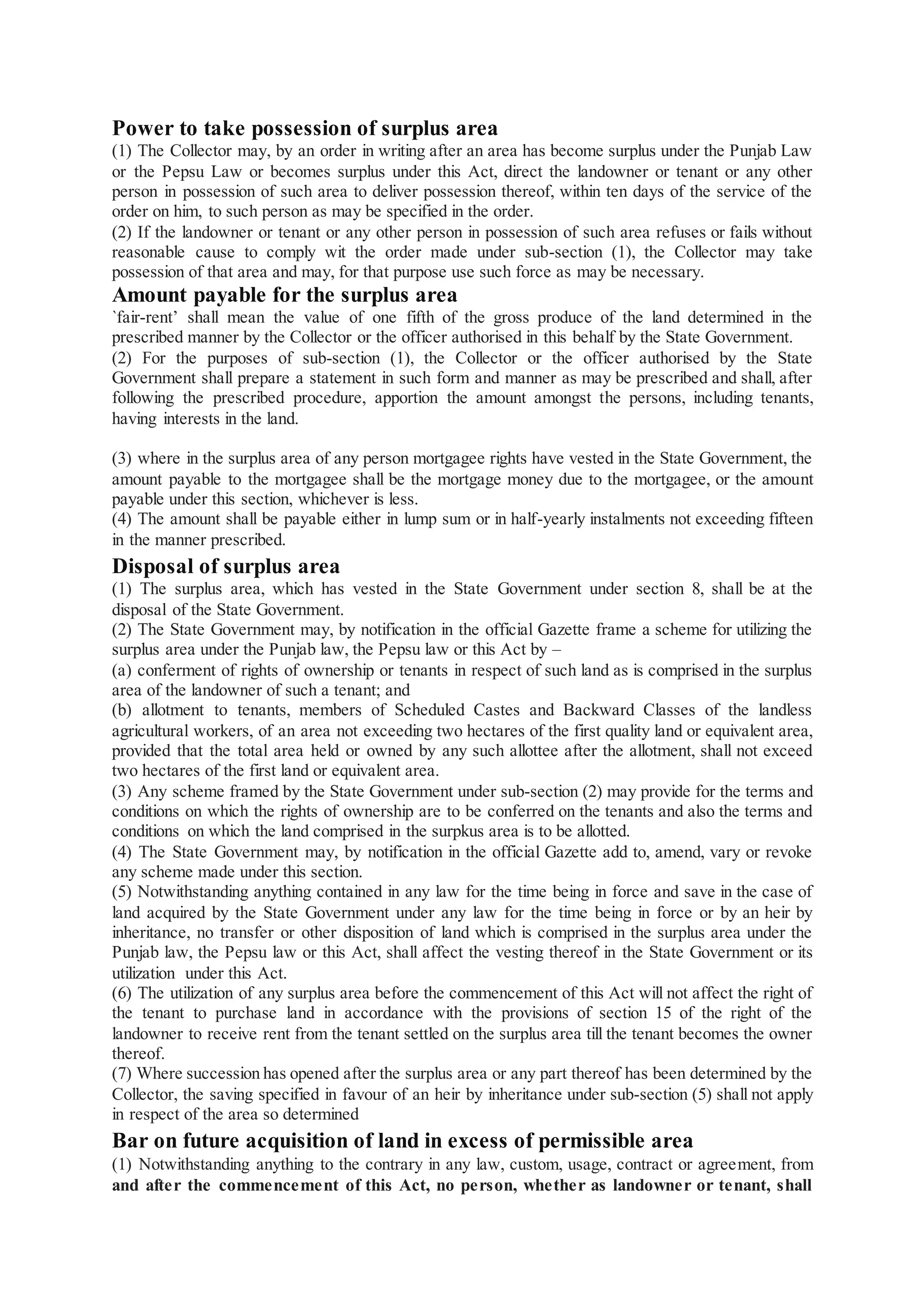public purpose under land acqustgion act,2013 | DOCX