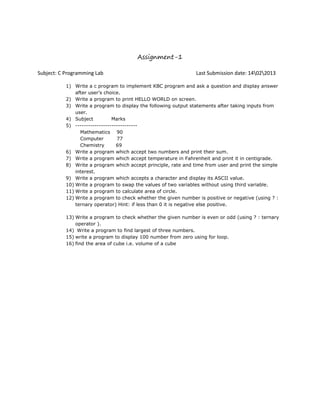 Assignment 1 for 2nd sem | PDF