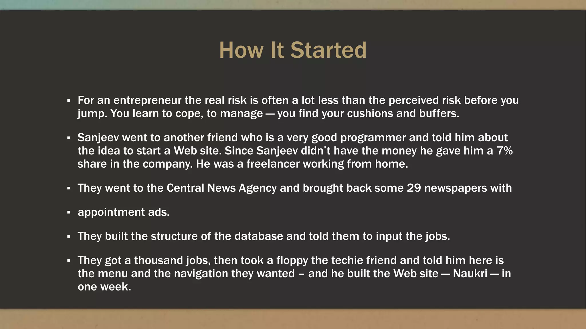 Success Story of NAUKRI.COM