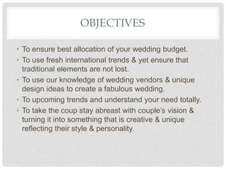 business plan of dream wedding planner | PPTX