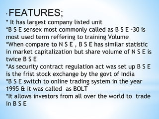 Bombay stock Exchange | PPTX