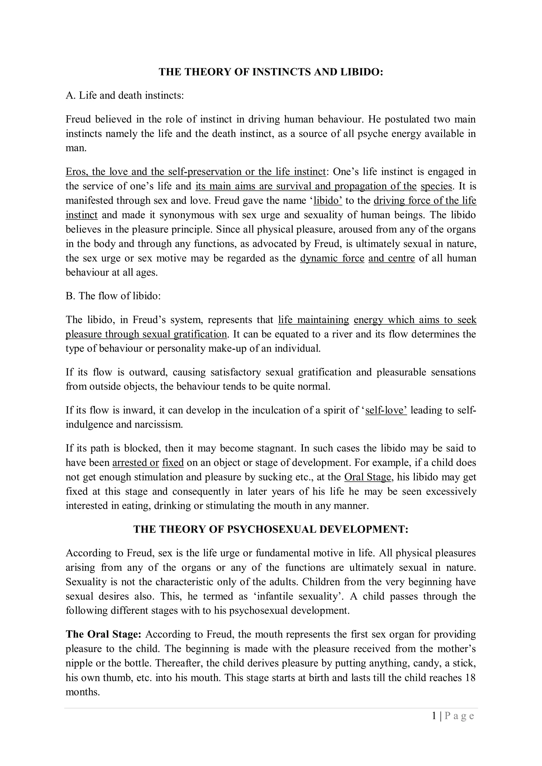 Nature and nurture, Piagot’s theory of cognitive development, Freud’s psychoanalytical ...