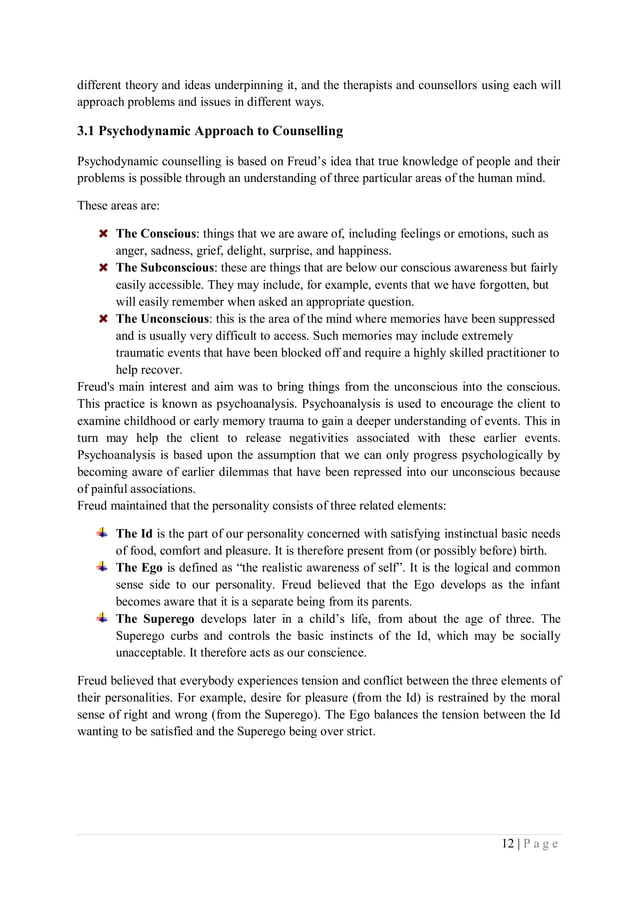 Nature and nurture, Piagot’s theory of cognitive development, Freud’s psychoanalytical ...