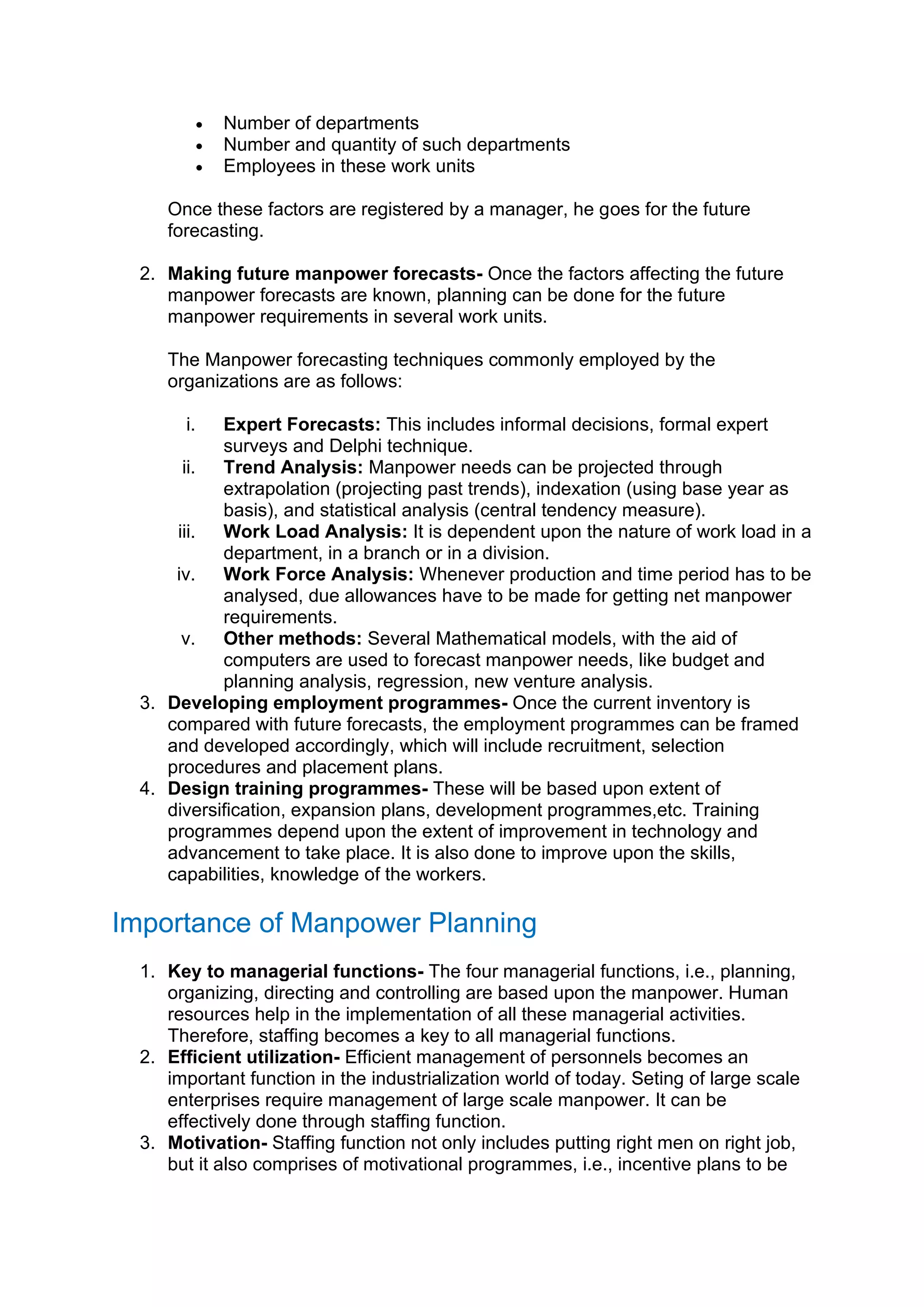 training programe of manpower in hospital | PDF