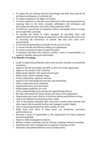 training programe of manpower in hospital | PDF
