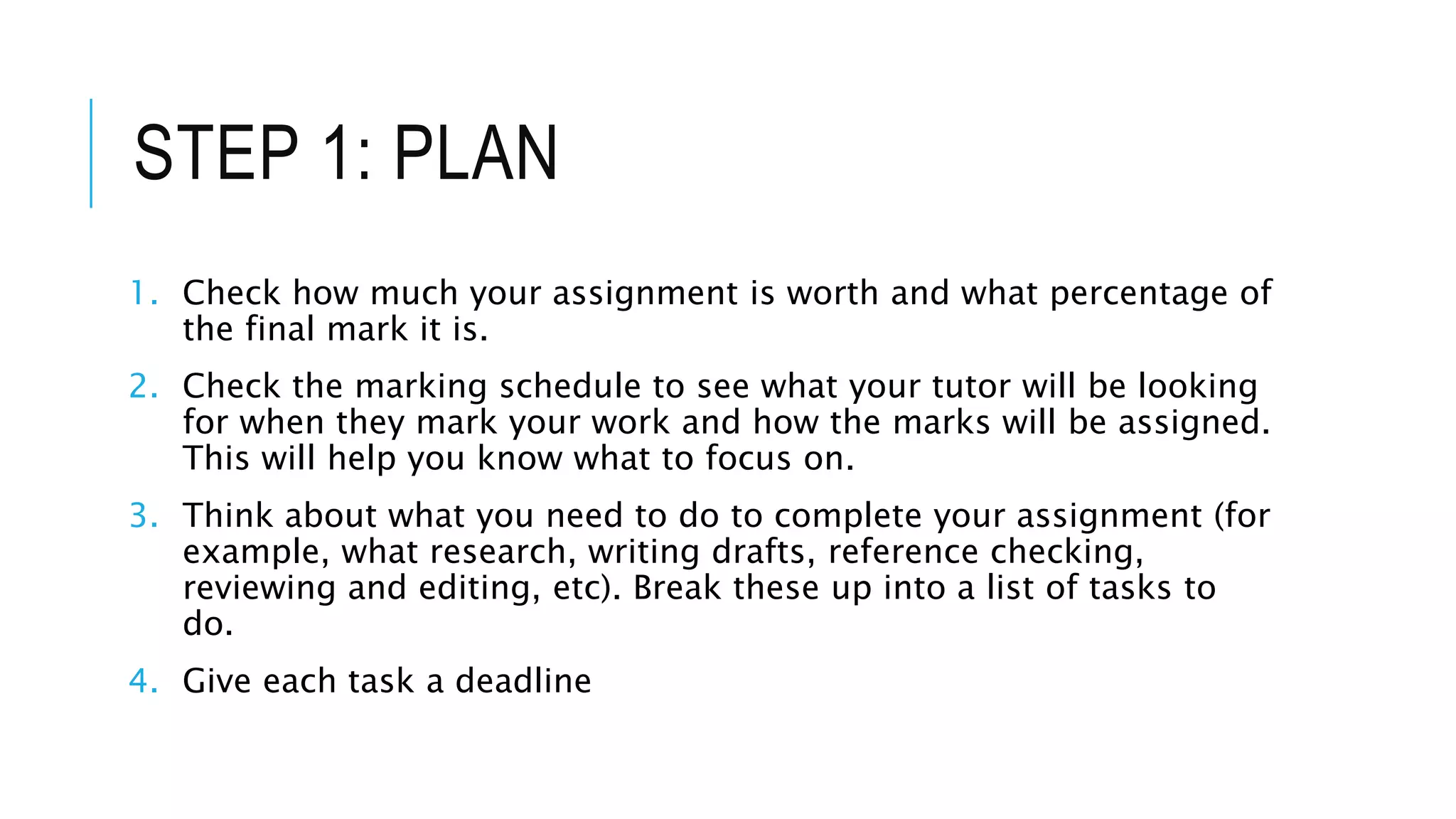 How to Write a First Class Assignment | PPTX