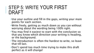 How to Write a First Class Assignment | PPTX