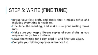 How to Write a First Class Assignment | PPTX