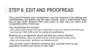 How to Write a First Class Assignment | PPTX