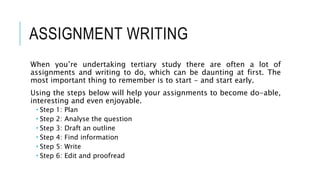 How to Write a First Class Assignment | PPTX