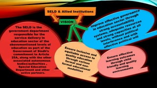 organizational structure of School Education & Literacy Department | PPTX