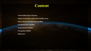 Indian Satellite Program(2001-2020) | PPTX