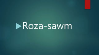 slideshare roza swam and its types | PPTX