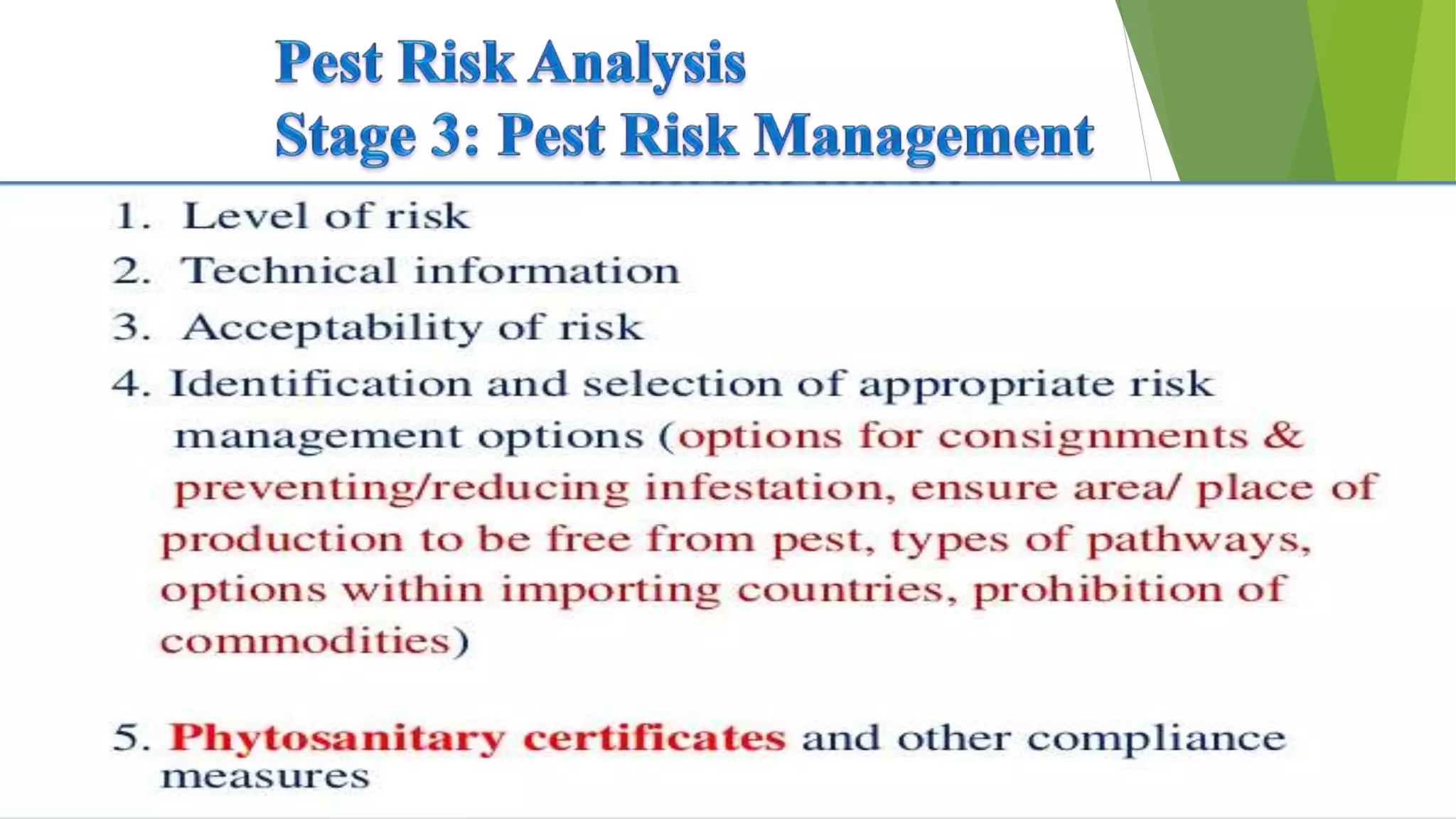 Pest risk analysis | PPTX