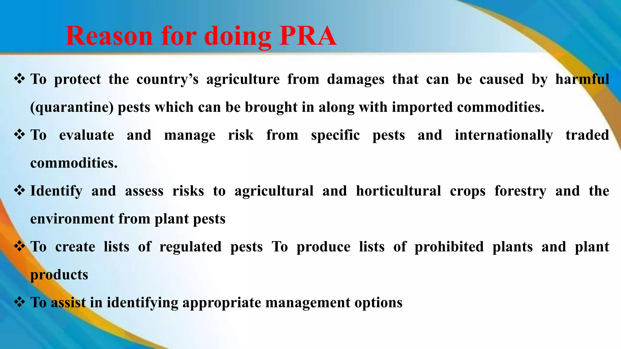 Pest risk analysis | PPTX
