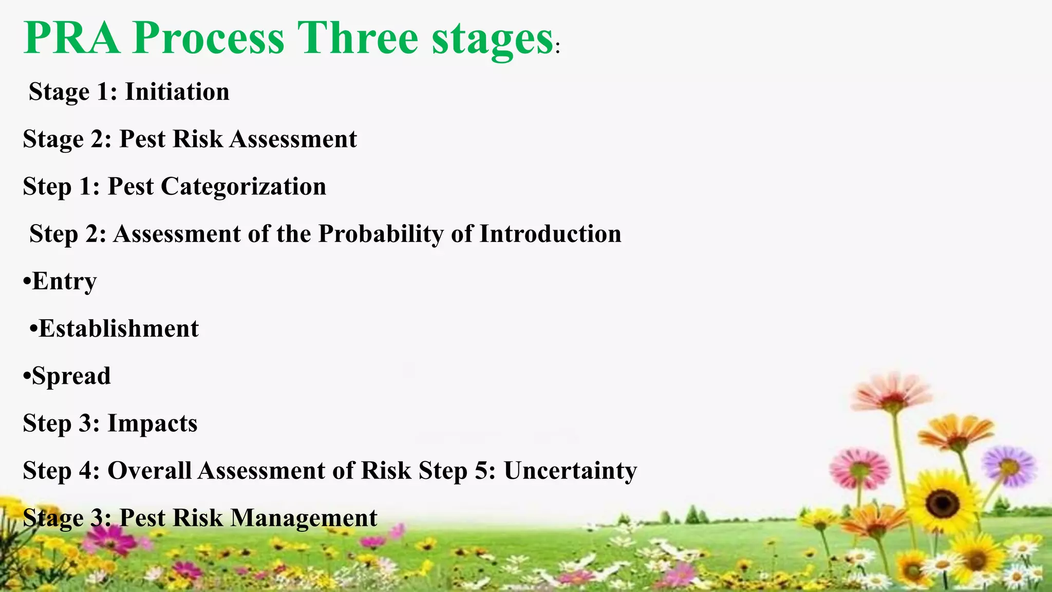 Pest risk analysis | PPTX