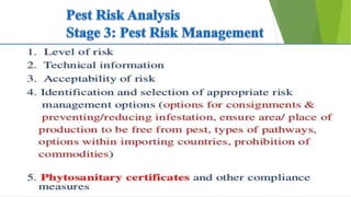 Pest risk analysis | PPTX