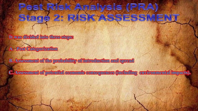 Pest risk analysis | PPTX