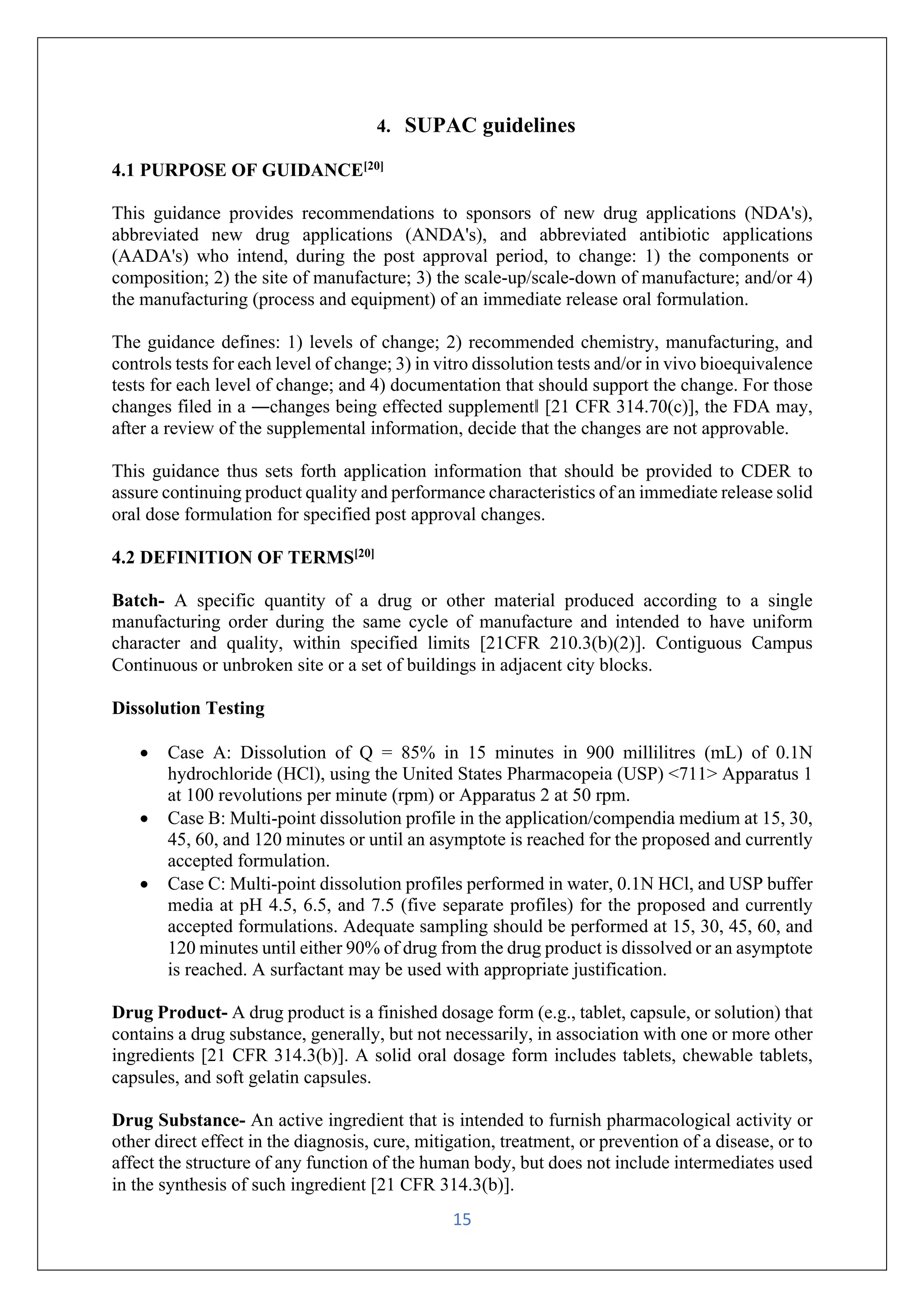 technology transfer of liquid oral and supac guidelines | PDF
