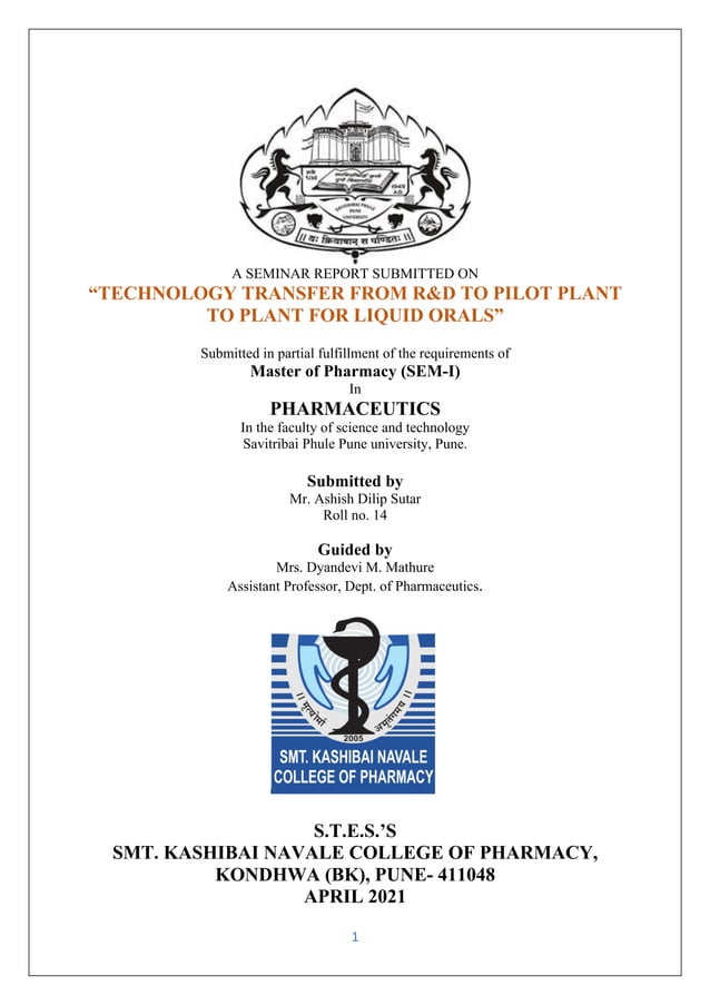 technology transfer of liquid oral and supac guidelines | PDF