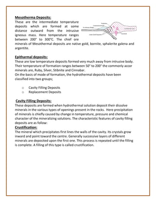 Classification of Ore Deposits | Economic Geology | PDF