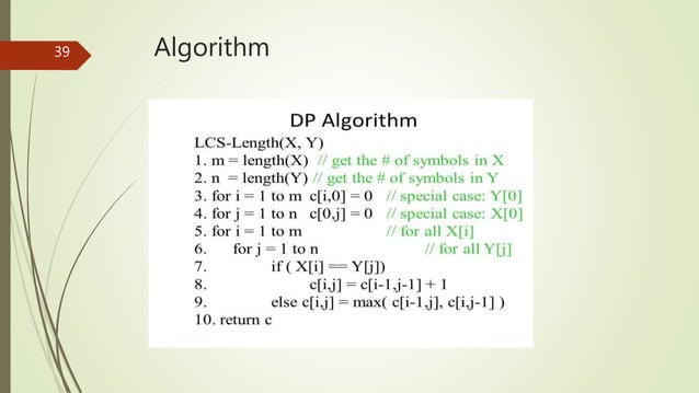 Algorithm(BFS, PRIM, DIJKSTRA, LCS) | PPT