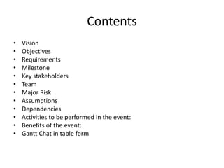 Plan for Event | PDF | Business Expos & Conferences | Events